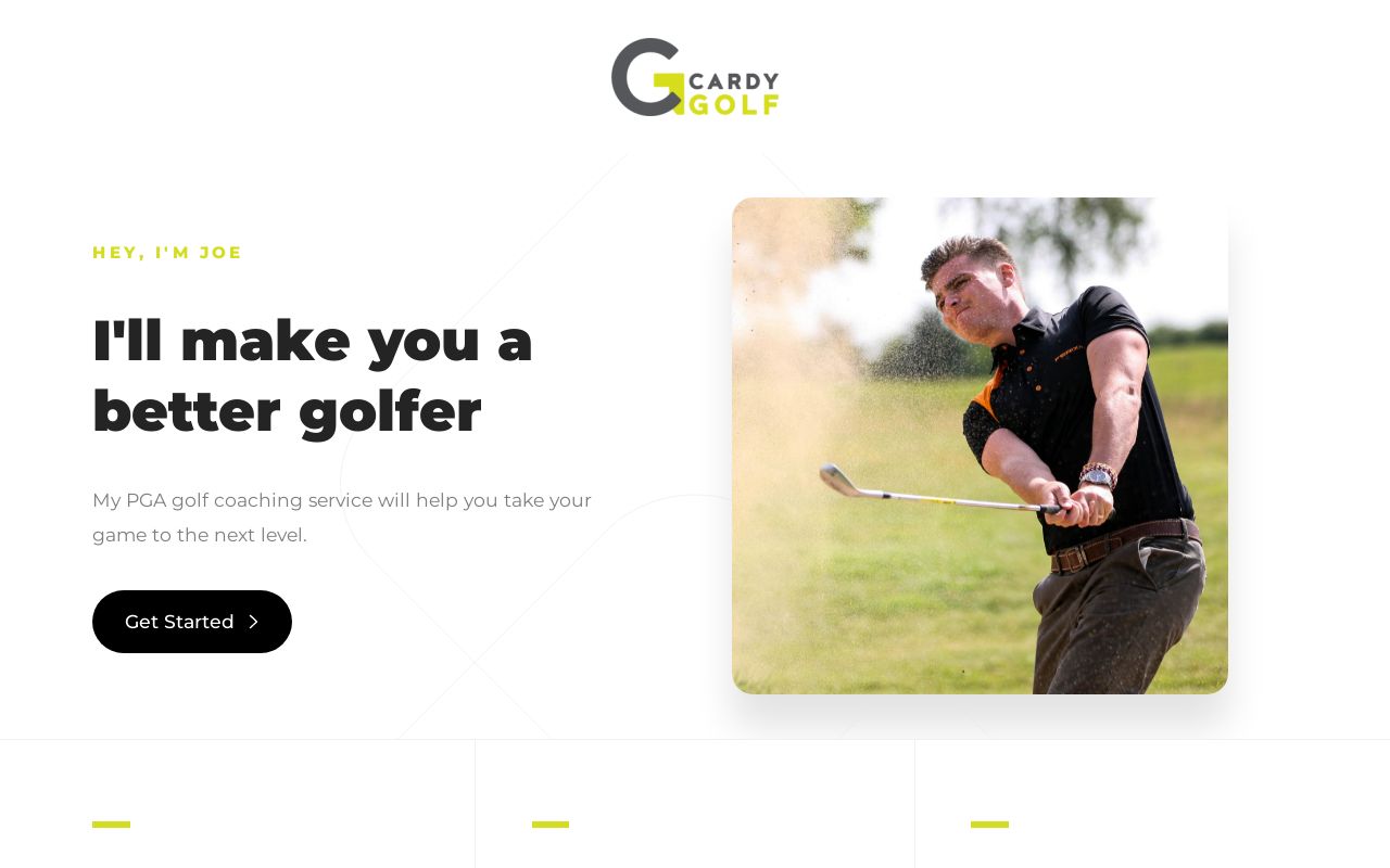 Cardy Golf - Joe Cardy PGA Golf Professional